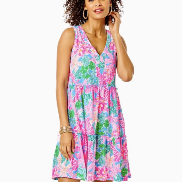 Lilly Pulitzer | Dresses | Lilly Pulitzer Lorina Swing Dress Large ...